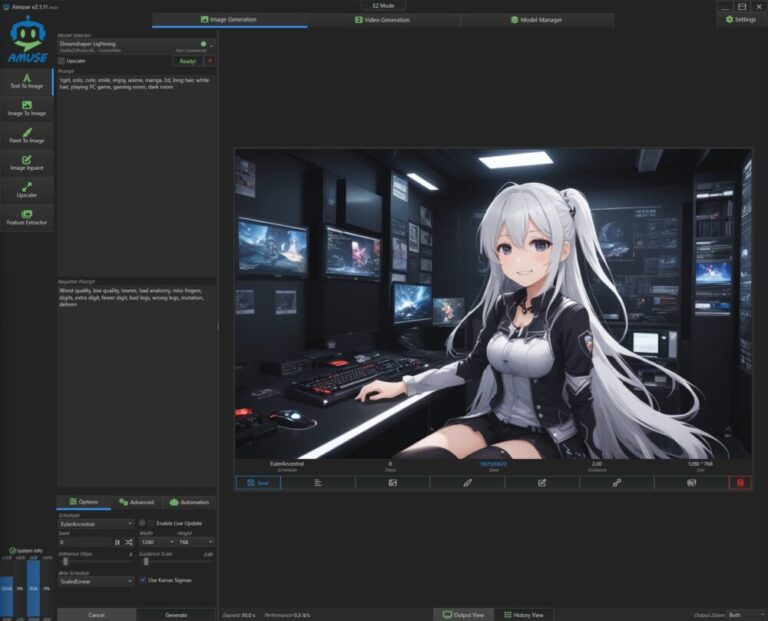 【動画生成も】AMD Radeonに最適化された無料で使えるAI画像生成ソフト、「AMUSE」を8600Gで試してみた | ページ 2